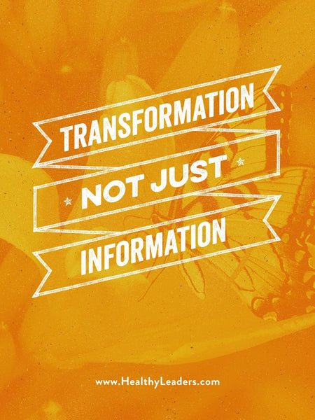 Transformation Not Just Information Poster – Strategic Press